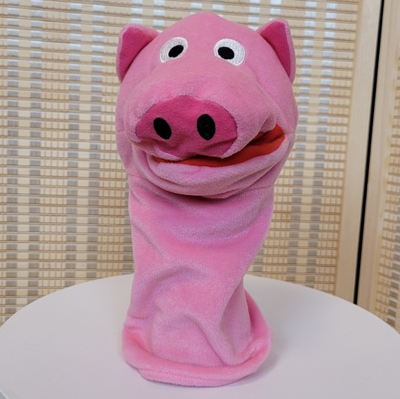 Toys | Pig Fuzzy Pink Hand Puppet | Poshmark